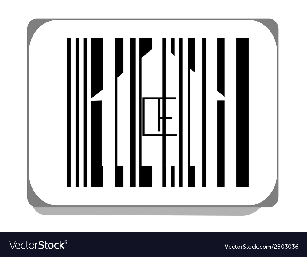 Bar code isolated on white background Royalty Free Vector