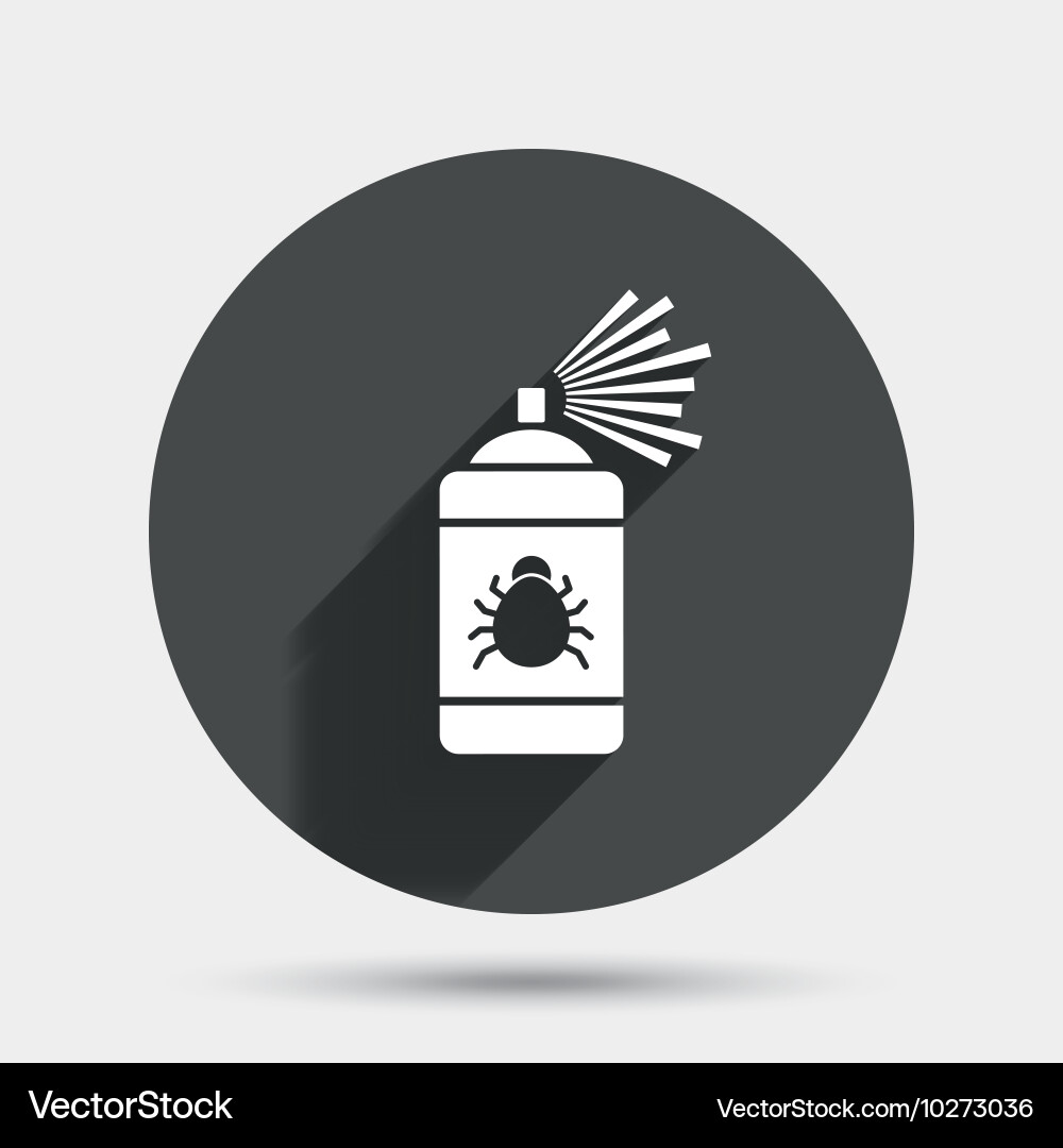 Bug disinfection sign icon fumigation symbol Vector Image