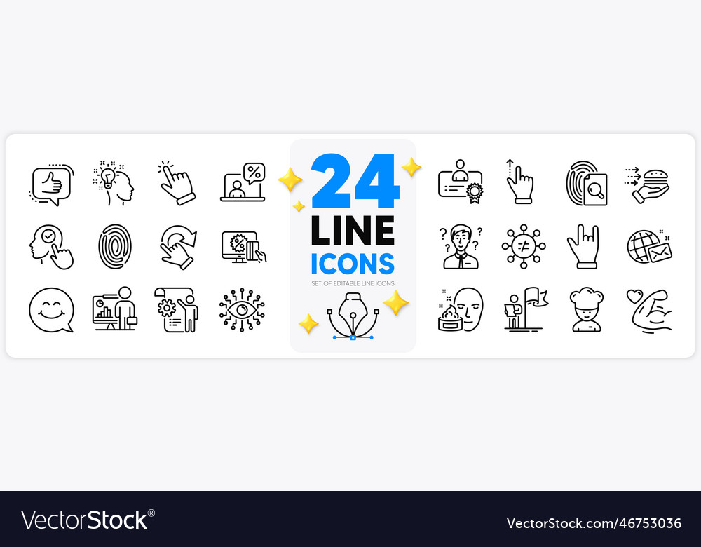 Icons set of touchscreen gesture select user Vector Image