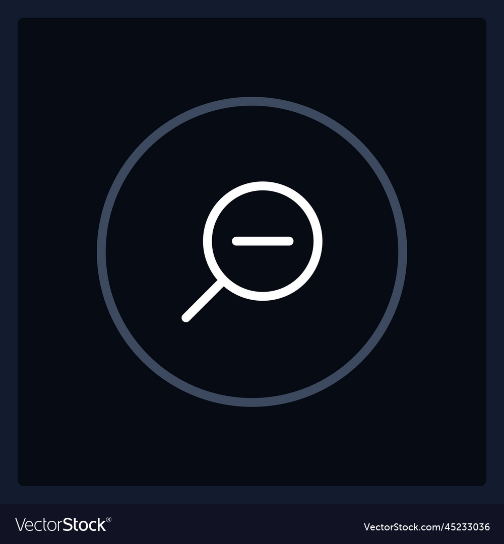 Normal zoom out button state ui element template Vector Image