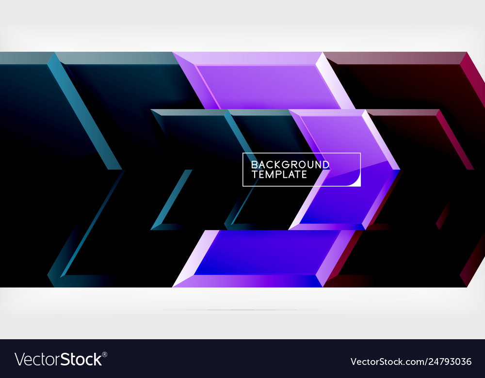 Techno arrow background template design Royalty Free Vector