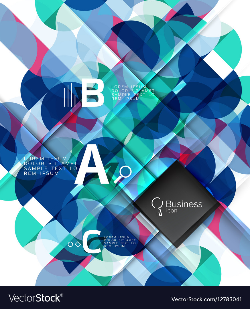 Abstract geometric composition Royalty Free Vector Image