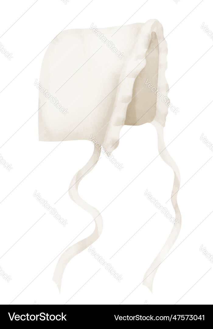 Baby hat watercolor hand drawn kid Royalty Free Vector Image