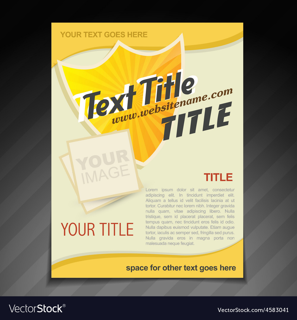 Creative brochure design Royalty Free Vector Image