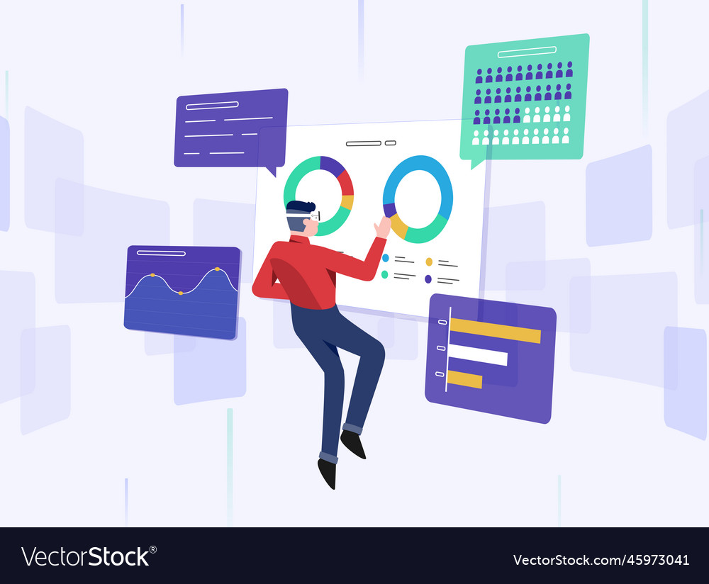 Data analytic Royalty Free Vector Image - VectorStock