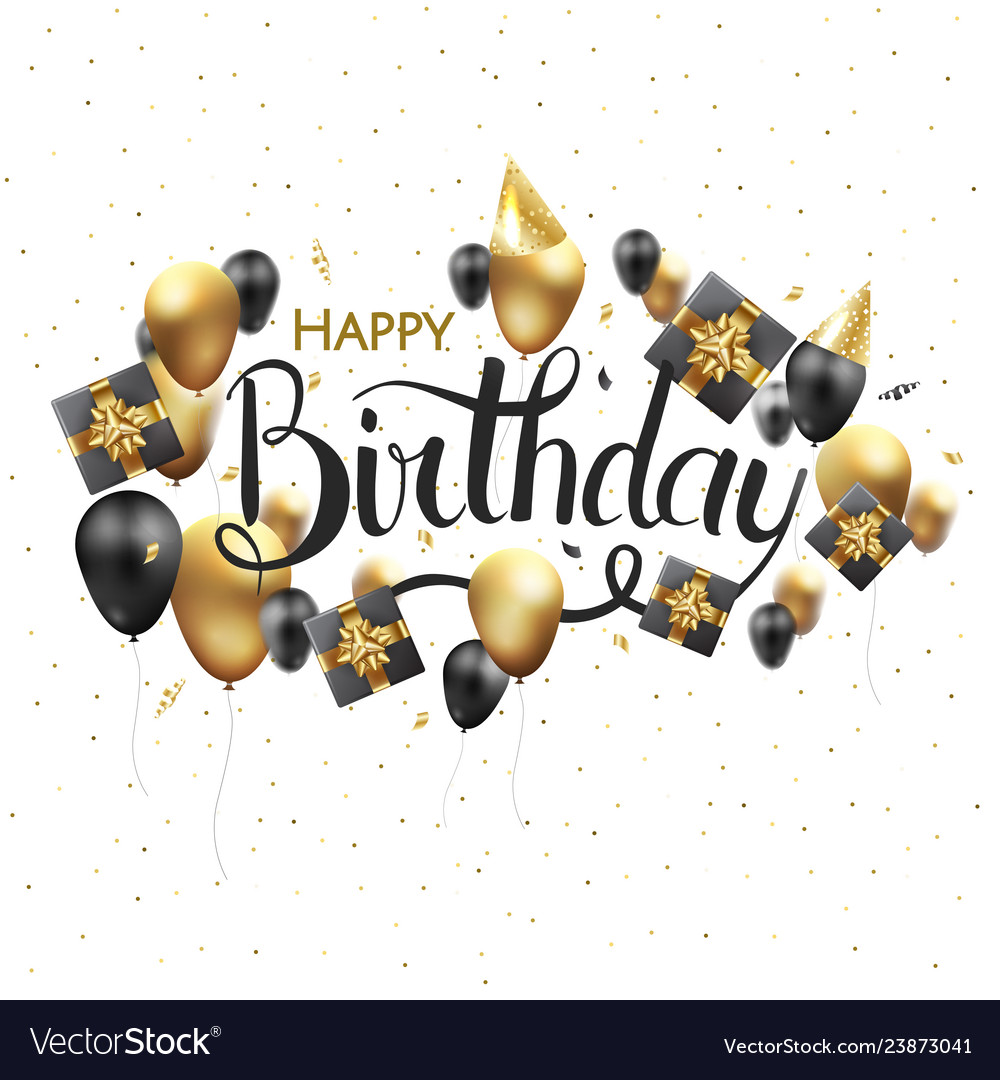 Happy birthday typography design Royalty Free Vector Image Happy birthday typography design Royalty Free Vector Image