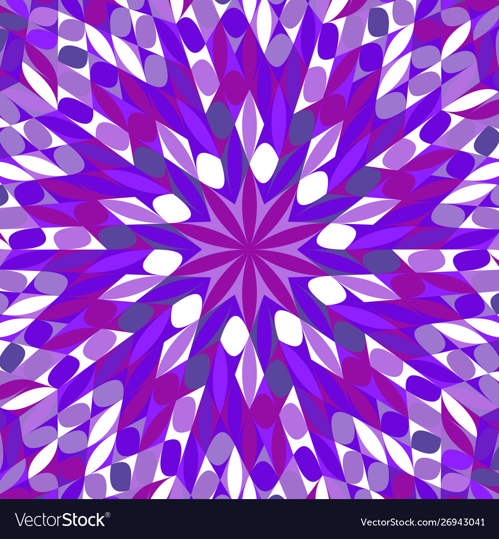 Hypnotic dynamic abstract round pattern mosaic Vector Image