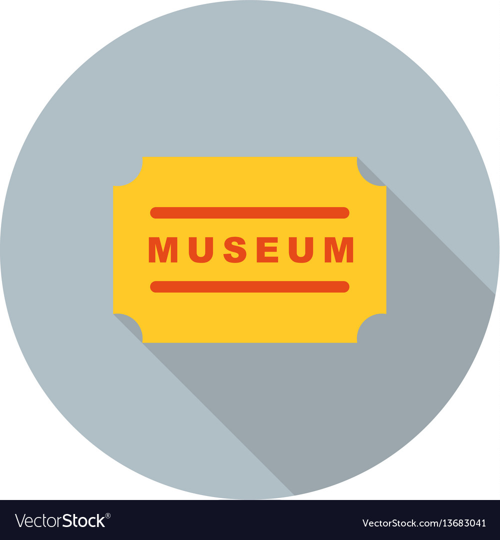 Museum tag Royalty Free Vector Image - VectorStock