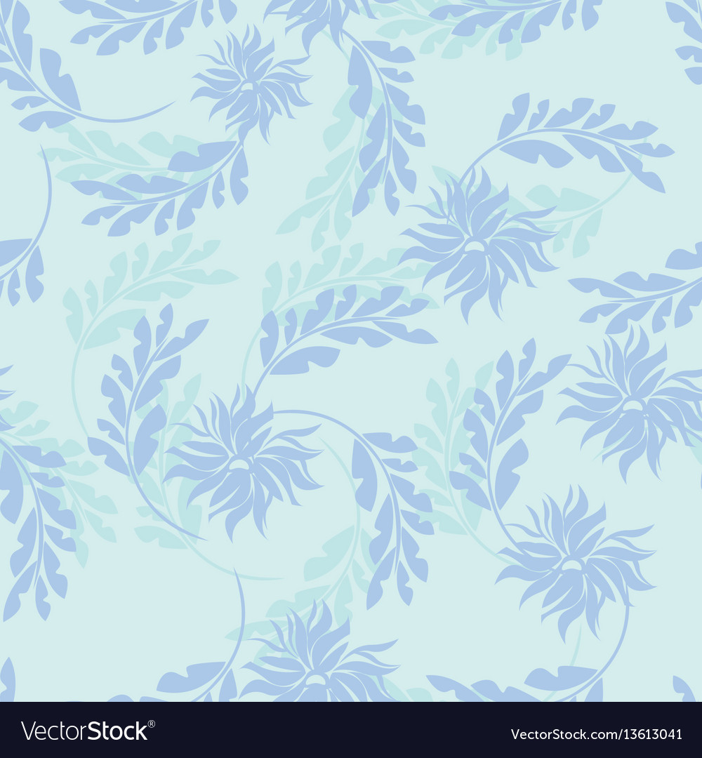 Seamless flowers pattern Royalty Free Vector Image
