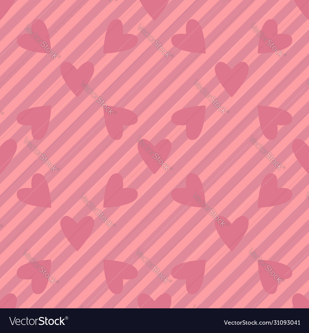 Seamless hearts pattern Royalty Free Vector Image