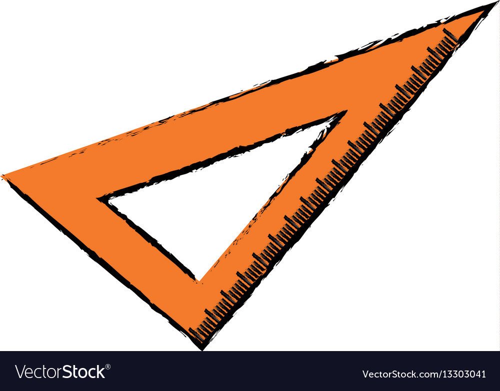 Set square ruler Royalty Free Vector Image - VectorStock