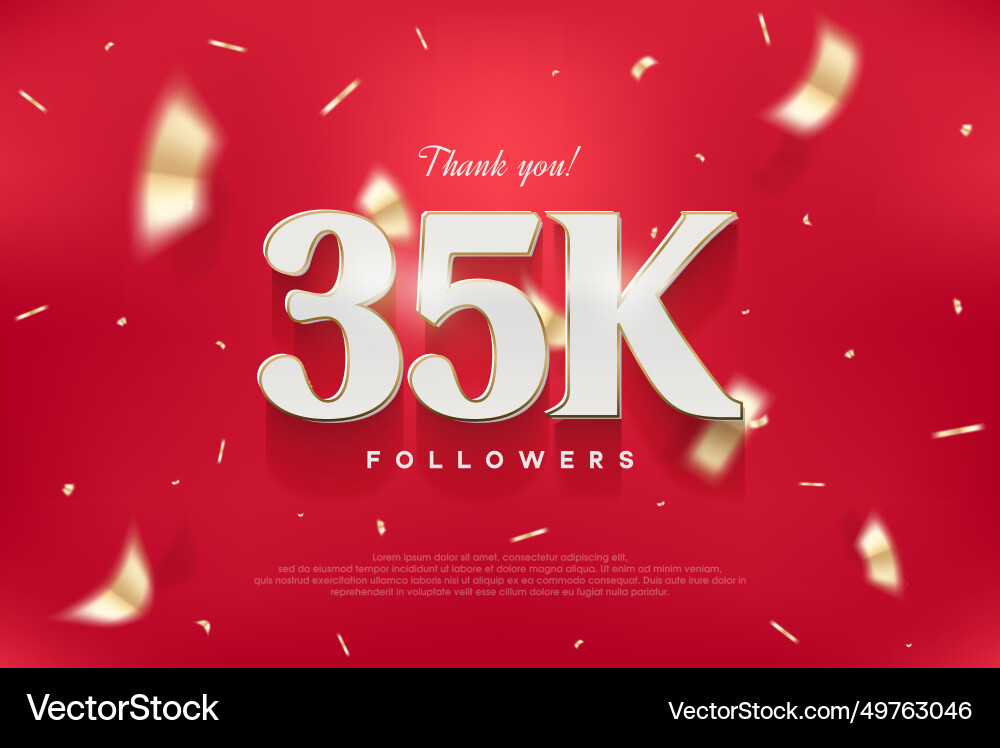 35k elegant and luxurious design background thank Vector Image