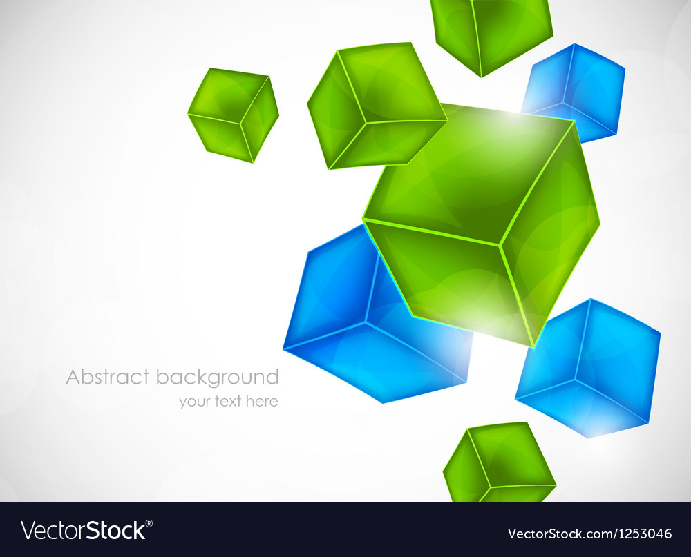 Background with cubes Royalty Free Vector Image
