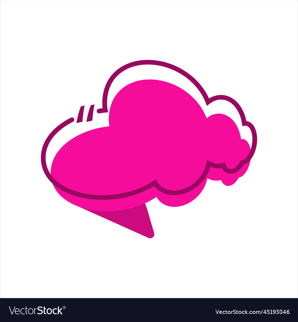 Bubble text box Royalty Free Vector Image - VectorStock