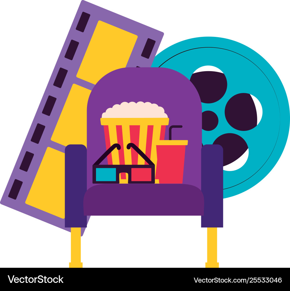 Cinema movie design Royalty Free Vector Image - VectorStock