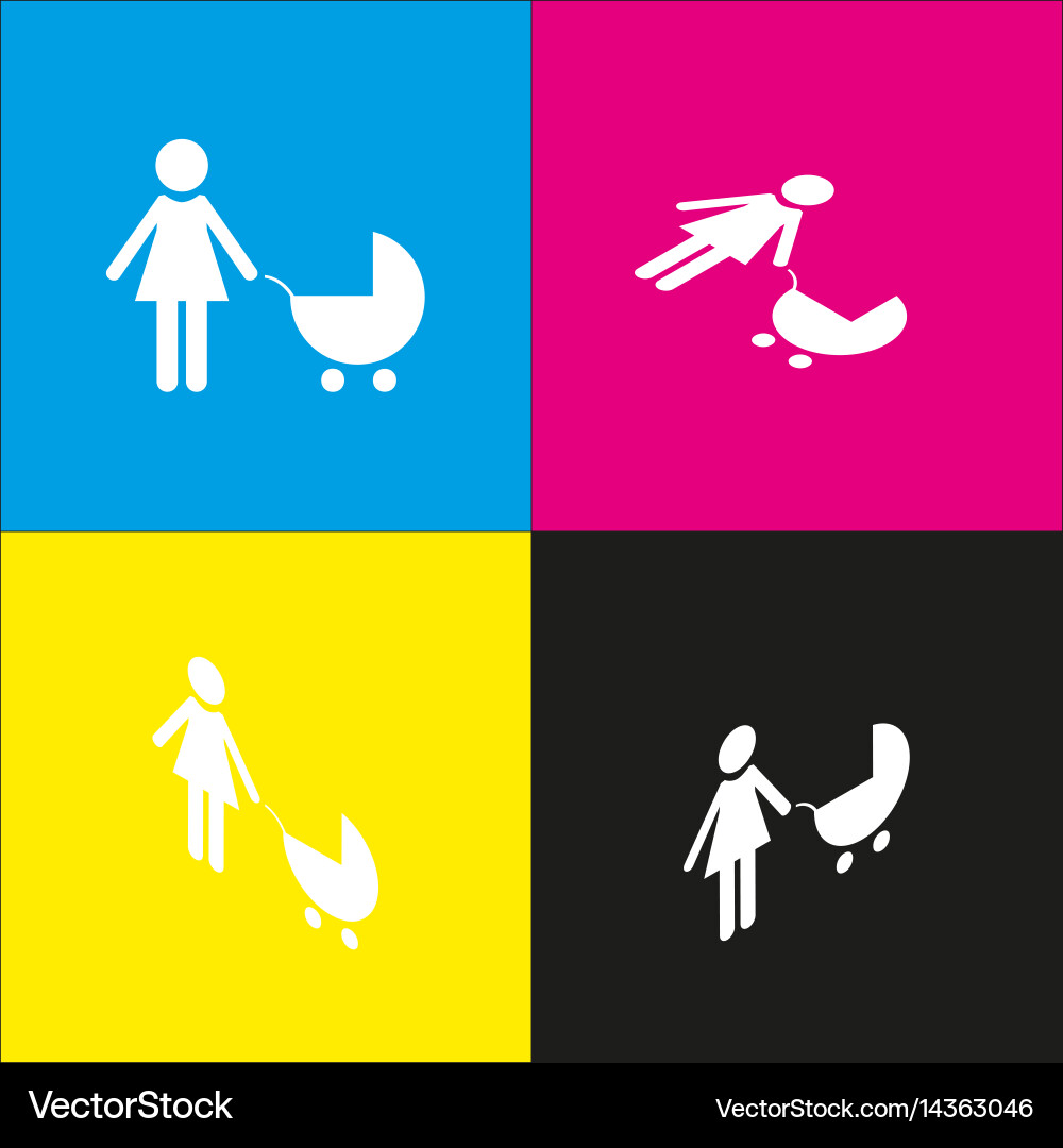 Family sign white icon Royalty Free Vector Image