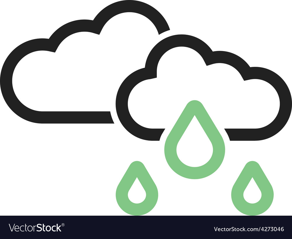 Light rain Royalty Free Vector Image - VectorStock