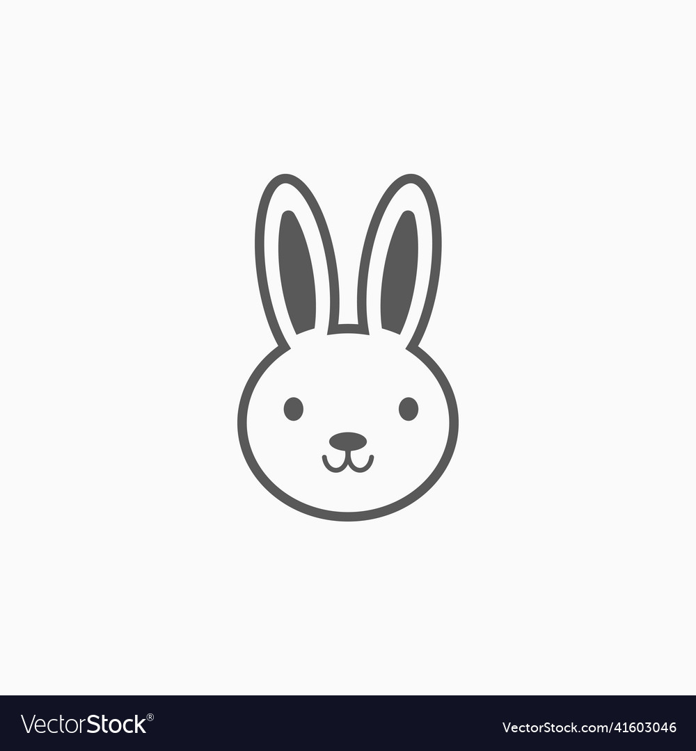 Rabbit icon Royalty Free Vector Image - VectorStock