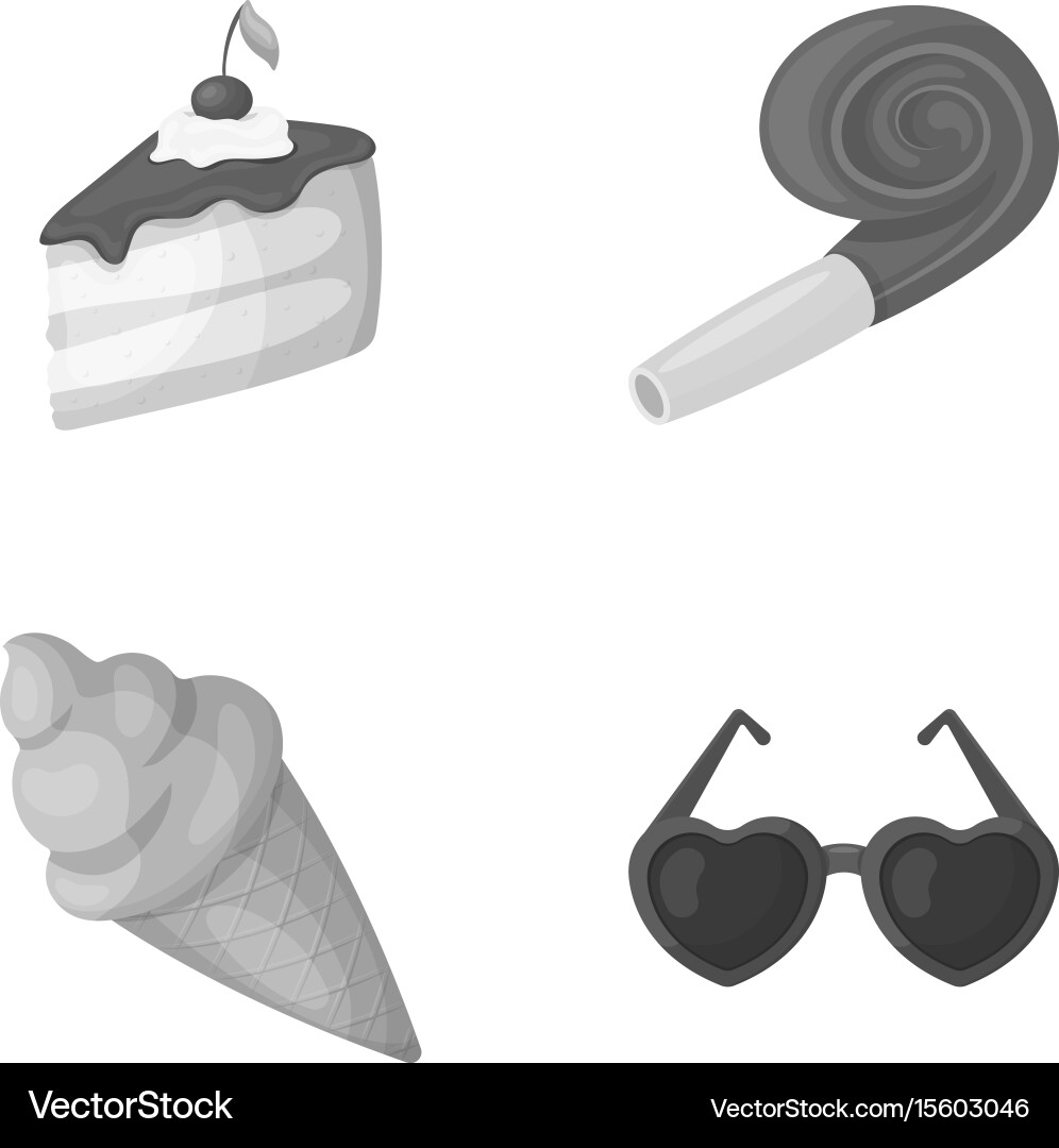 Refreshments and other accessories at the party Vector Image