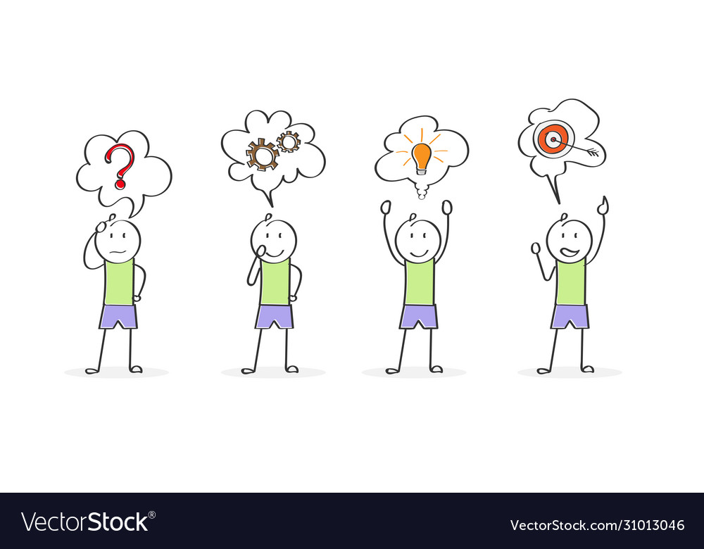 Stages business implementation startup problem Vector Image Stages business implementation startup problem Vector Image
