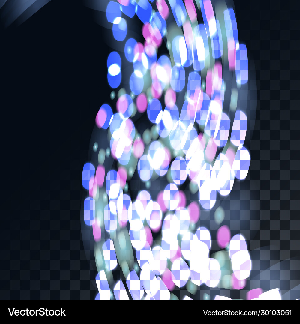 Beautiful abstract transparent glowing bokeh Vector Image