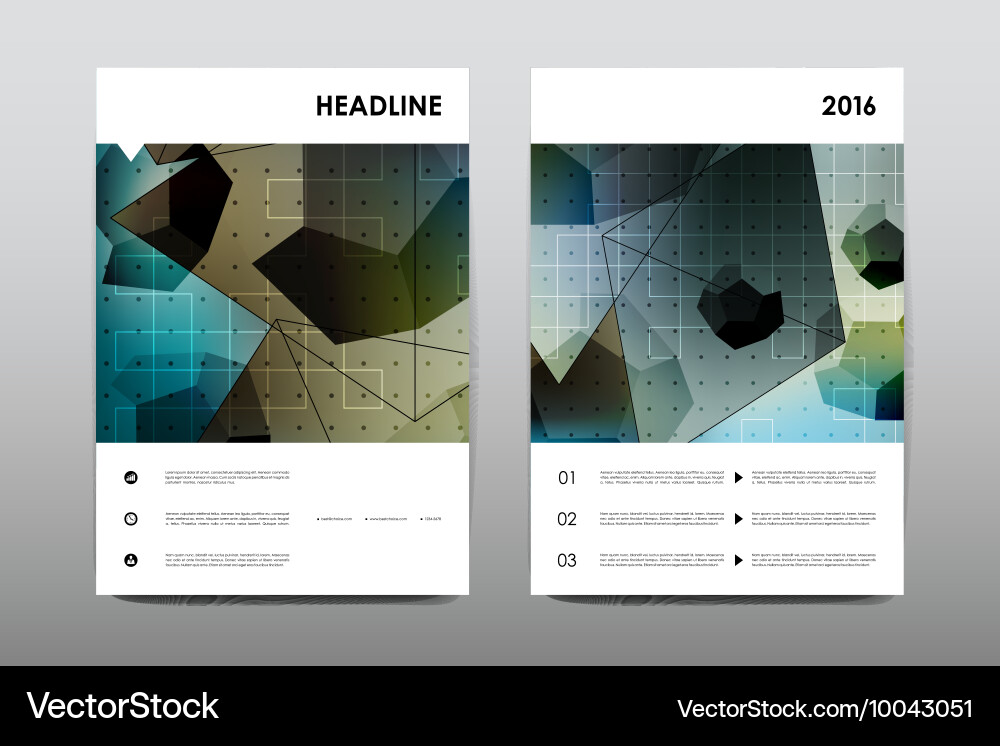 Brochure layout template flyer design Royalty Free Vector