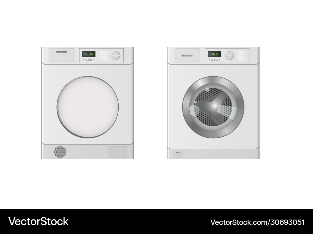 Drying and washing machine Royalty Free Vector Image