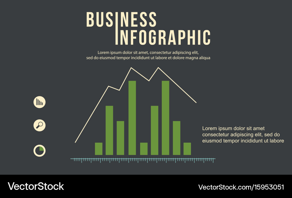 Graph design business infographic collection Vector Image