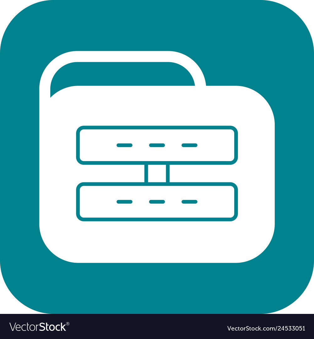 Server folder icon Royalty Free Vector Image - VectorStock