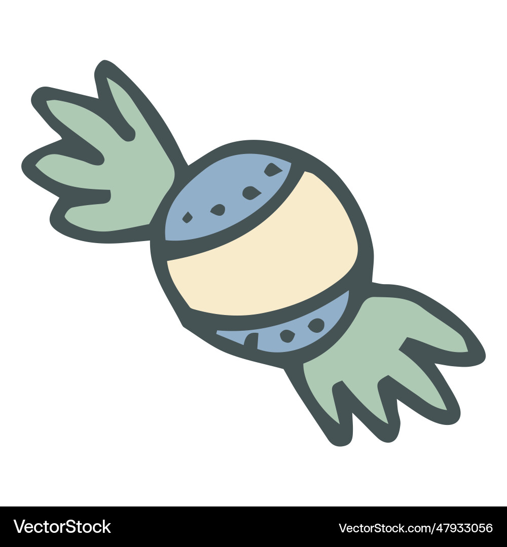 Candy stripe hand drawn cartoon icon 23 Royalty Free Vector