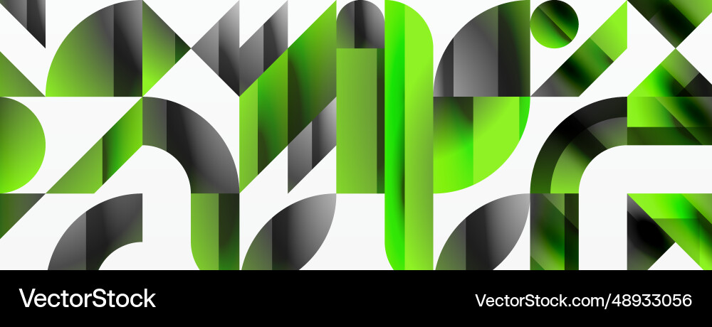 Geometric minimalism with triangles and circles Vector Image