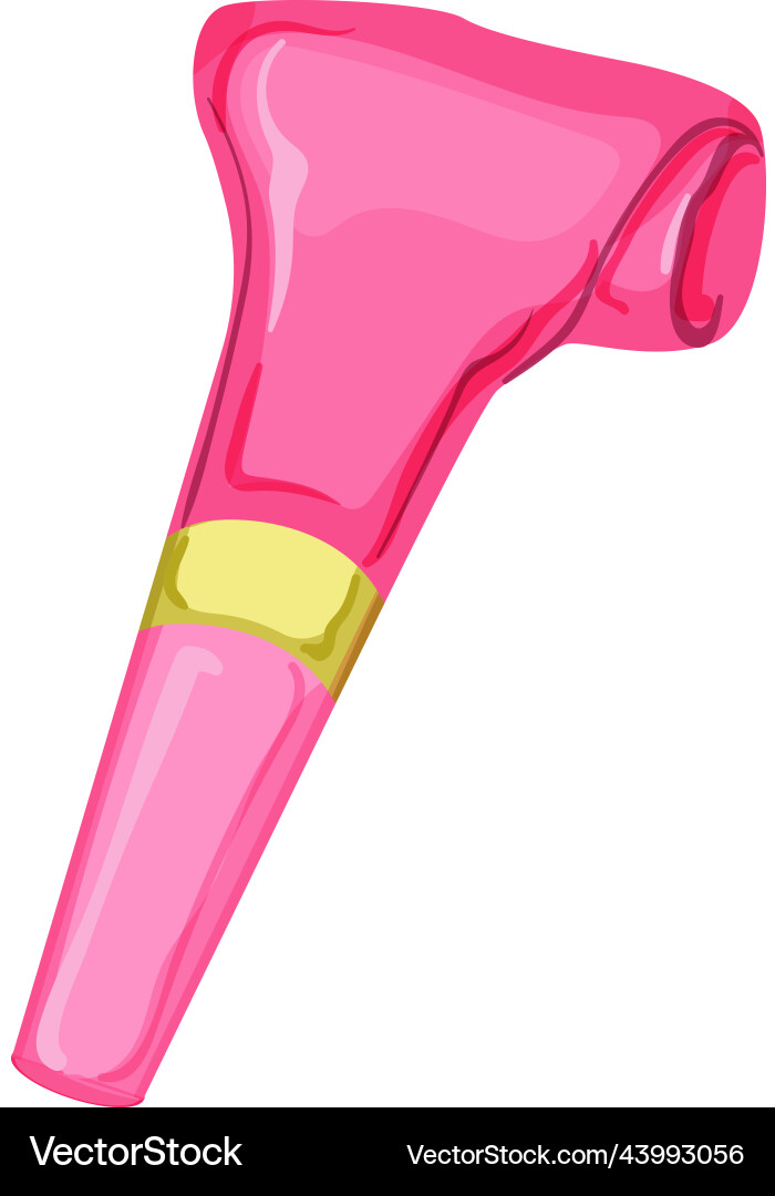 Horn party whistle cartoon Royalty Free Vector Image