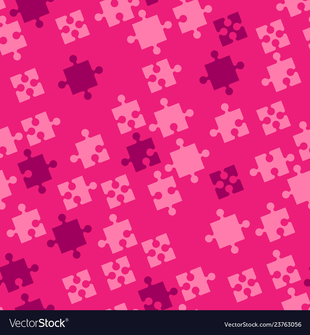 Puzzle seamless pattern Royalty Free Vector Image