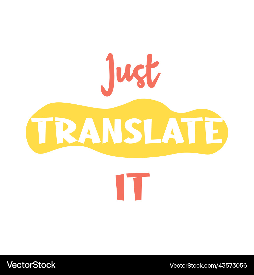 World translation day colorful text poster Vector Image