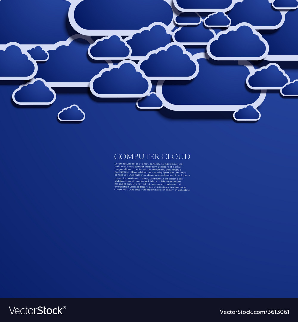 Cloud design element Royalty Free Vector Image