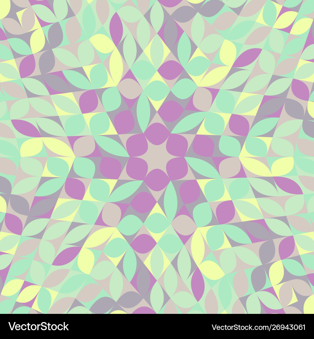 Colorful geometrical dynamic stylized flower Vector Image