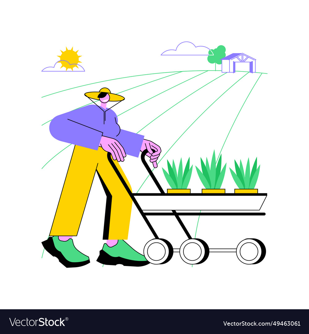 Reducing tillage isolated cartoon Royalty Free Vector Image Reducing tillage isolated cartoon Royalty Free Vector Image