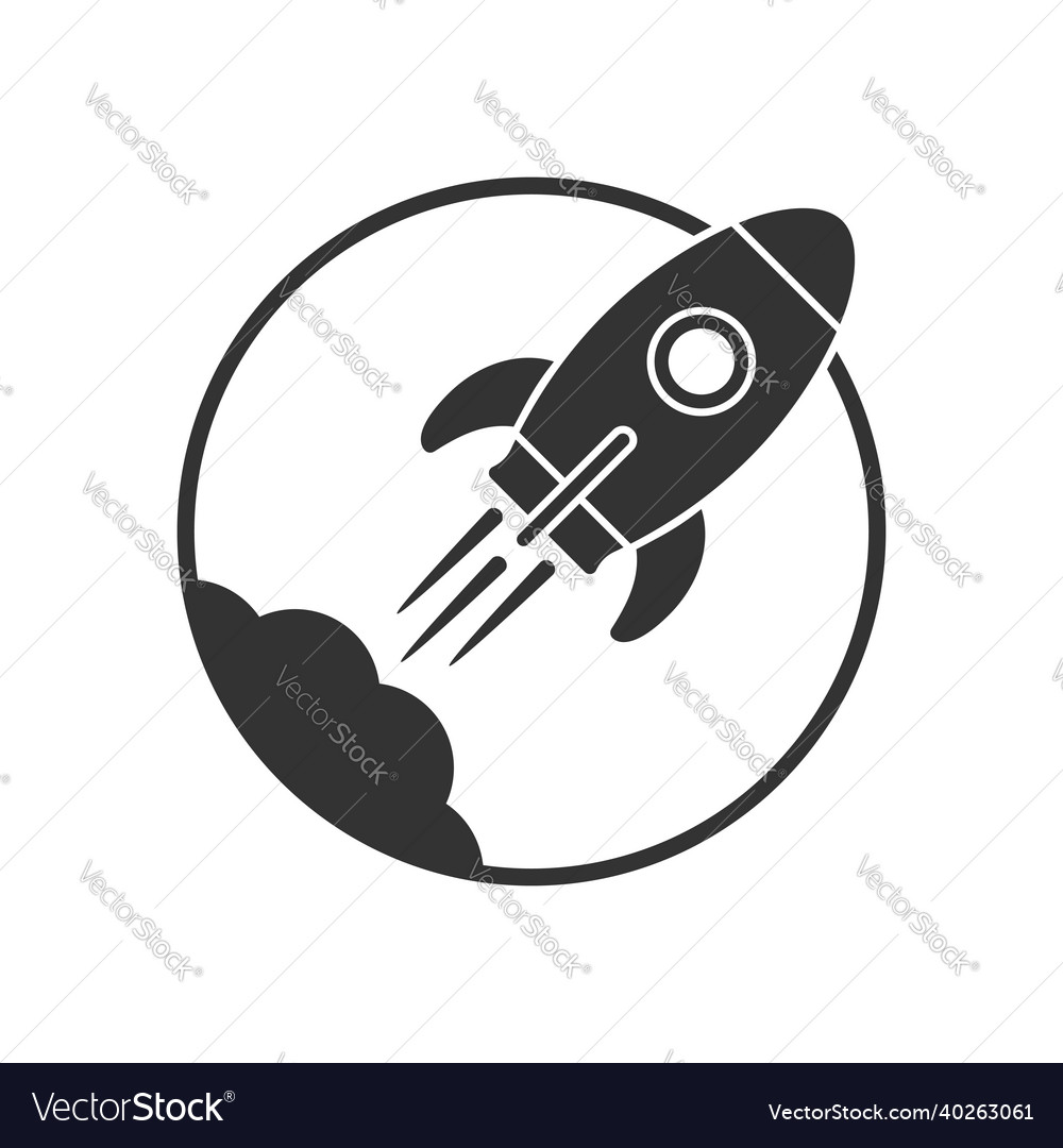 Rocket start Royalty Free Vector Image - VectorStock