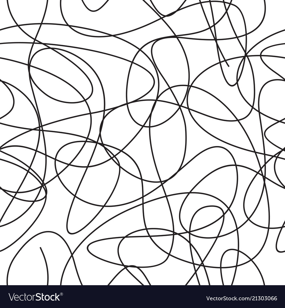 Seamless scribble line Royalty Free Vector Image