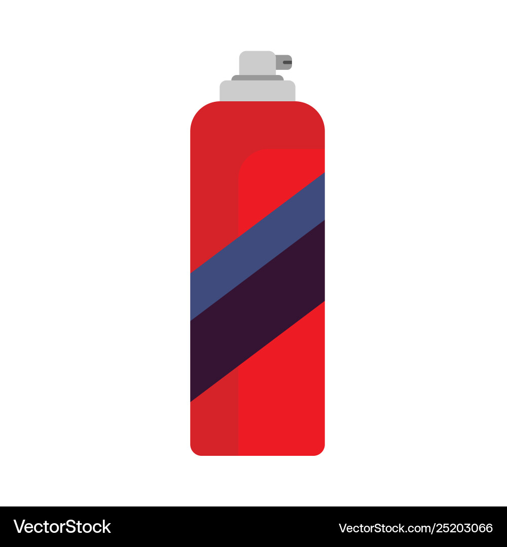 Spray paint can red graffiti aerosol icon Vector Image