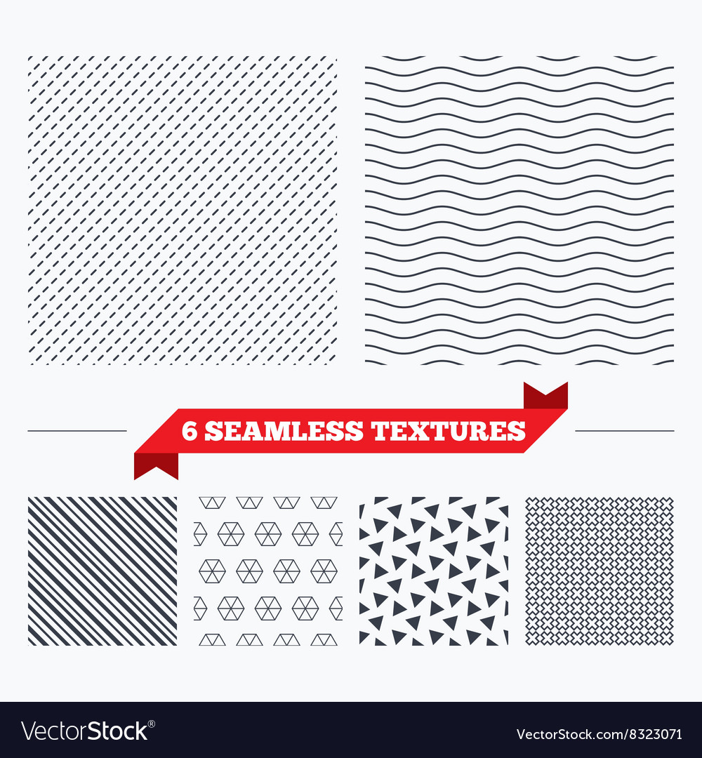 Dashed lines geometric seamless pattern Royalty Free Vector