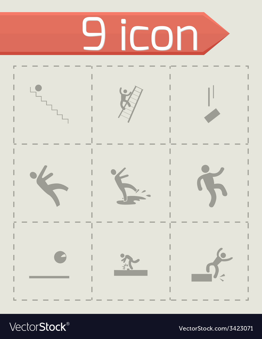 Fall icon set Royalty Free Vector Image - VectorStock