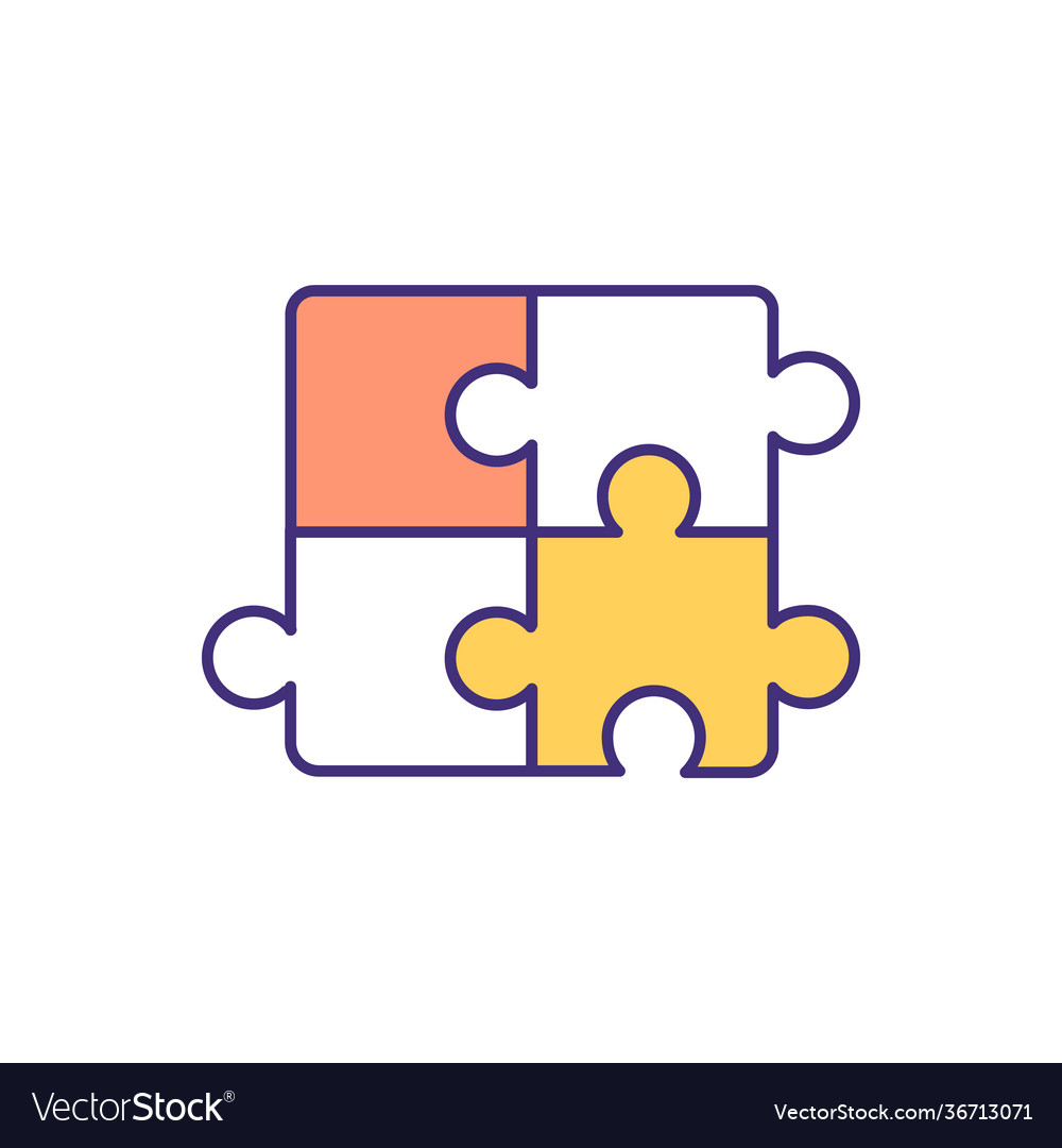 Problem solving techniques rgb color icon Vector Image