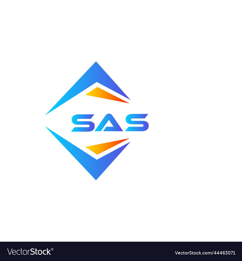 Sas abstract technology logo design on white Vector Image