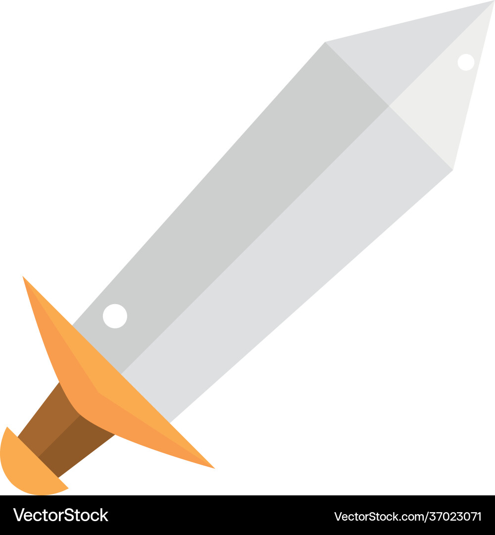 Sword weapon medieval Royalty Free Vector Image