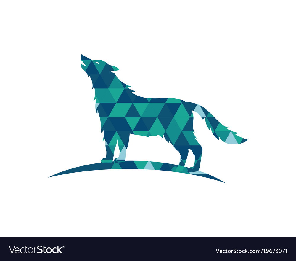 Wolf polygon Royalty Free Vector Image - VectorStock