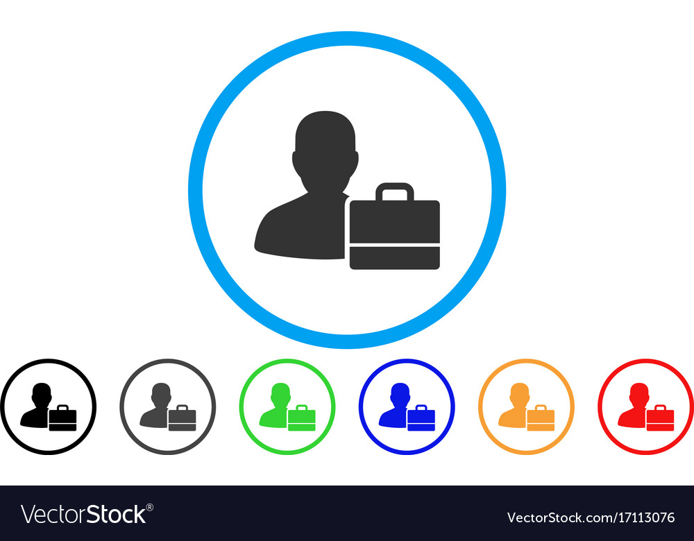 Accounter rounded icon Royalty Free Vector Image