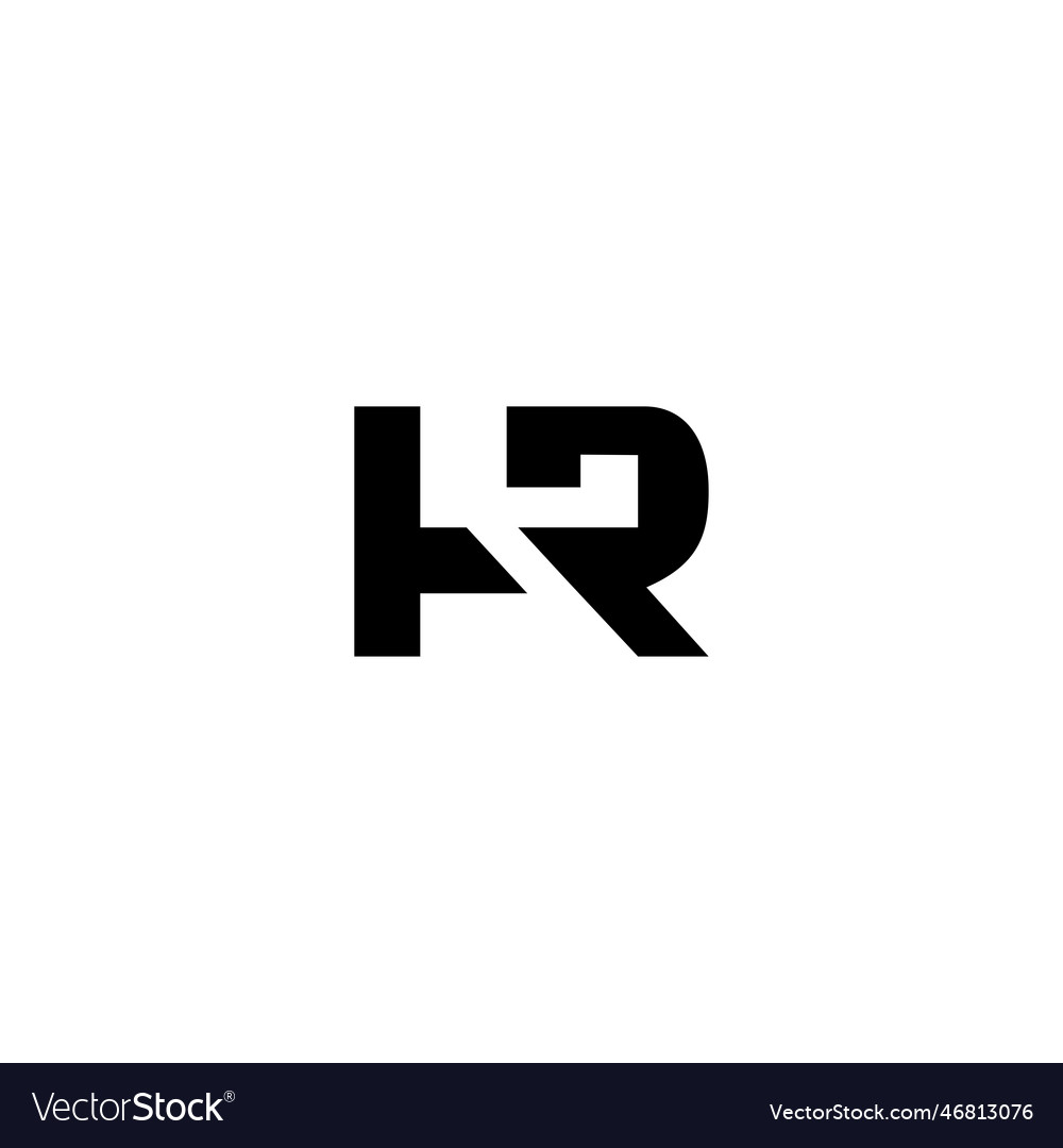 Hr Letter Monogram Initial Logo Design Template Vector Image hr-letter-monogram-initial-logo-design-template-vector-image