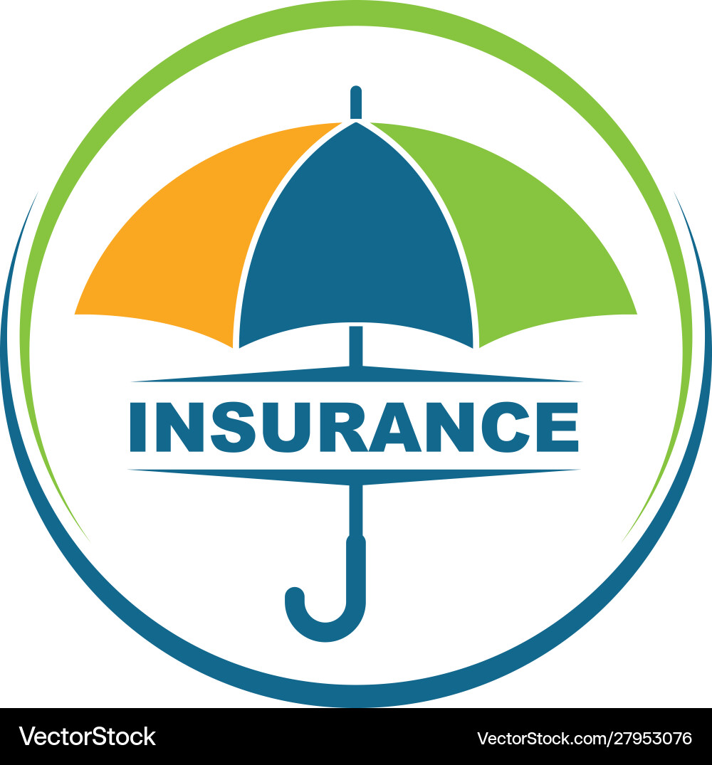 Umbrella logo icon insurance property design Vector Image