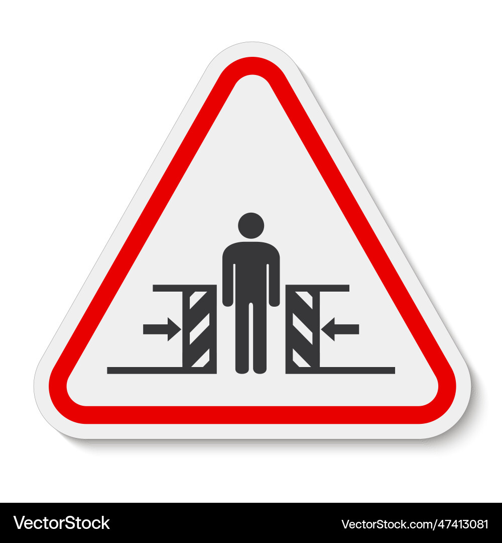 Body crush force from two sides symbol sign Vector Image